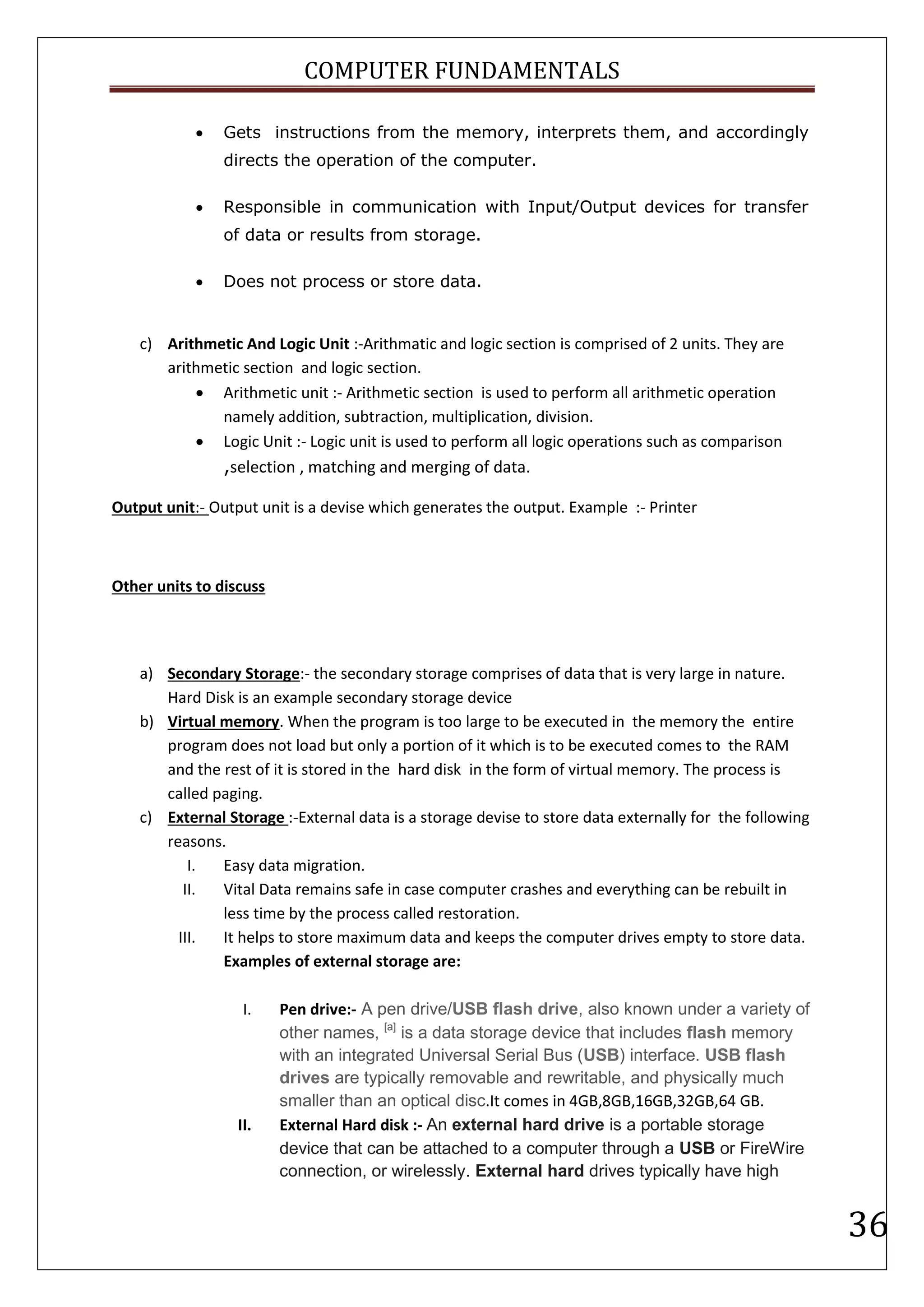 Computer fundamentals | PDF