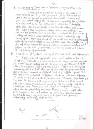 Computer Fundamentals Notes Lectures First Year Students Pdf