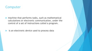 Computer fundamentals-internet p1 | PPTX