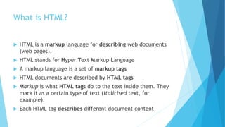 Computer fundamentals-internet p2 | PPTX | Web Design and HTML | Internet