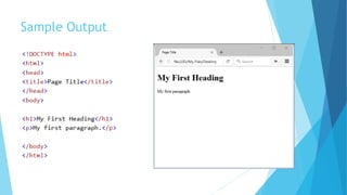 Computer fundamentals-internet p2 | PPTX | Web Design and HTML | Internet