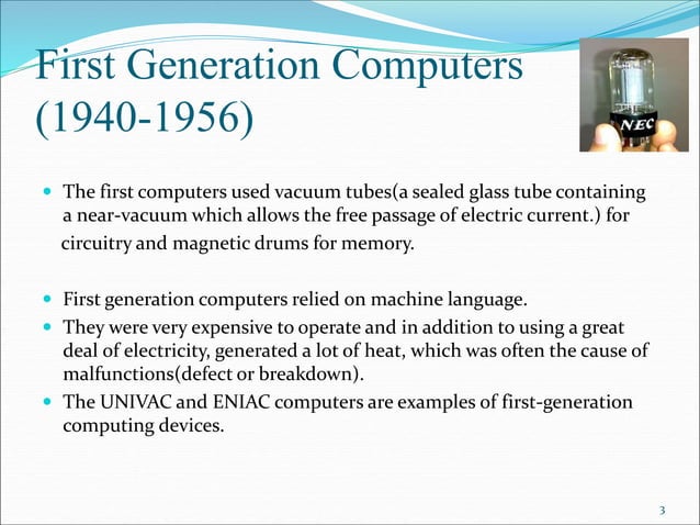 The Five Generations of Computers | PPTX | Computing | Technology & Computing