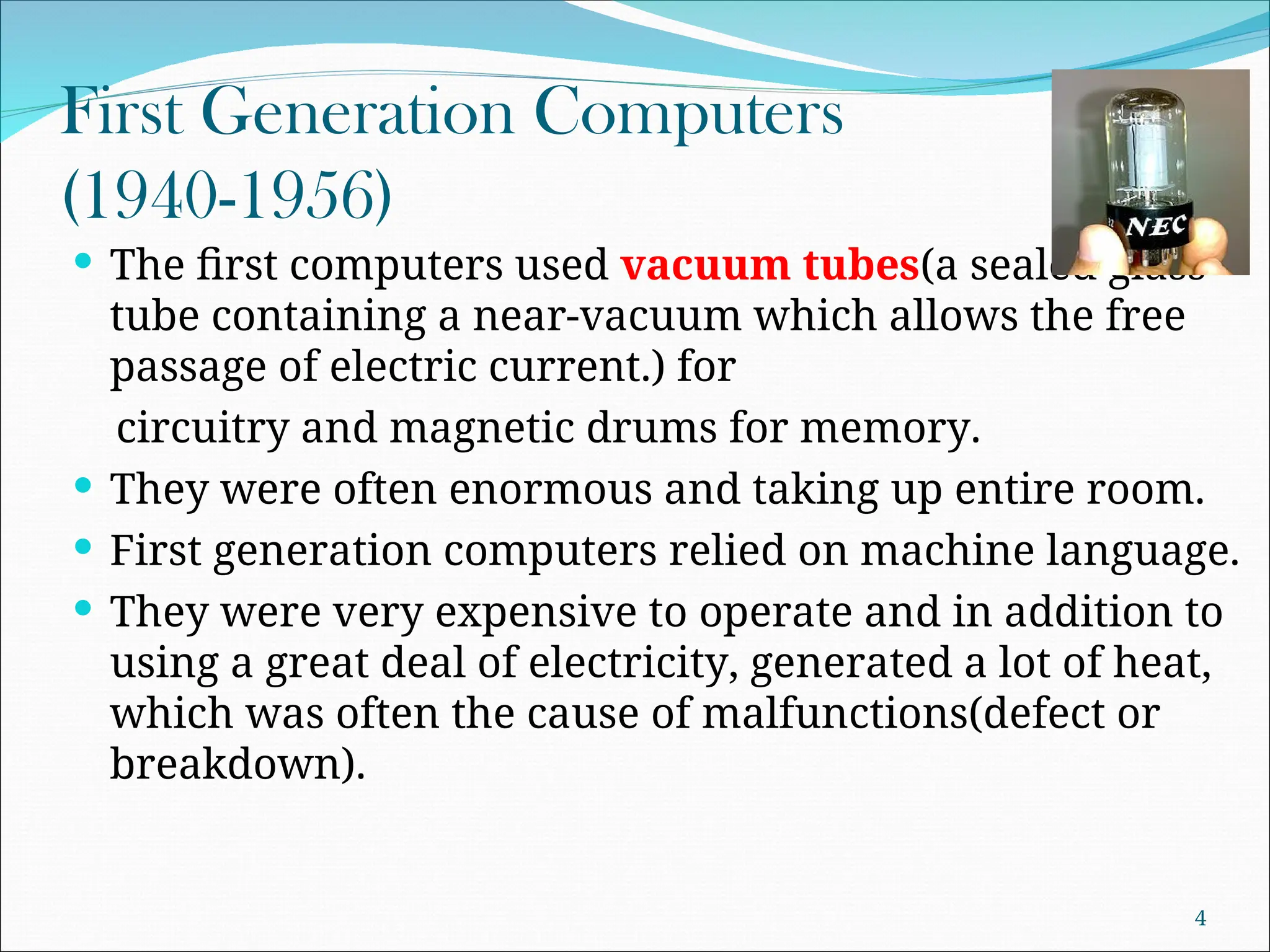 The five generatios of computers-history | PPT