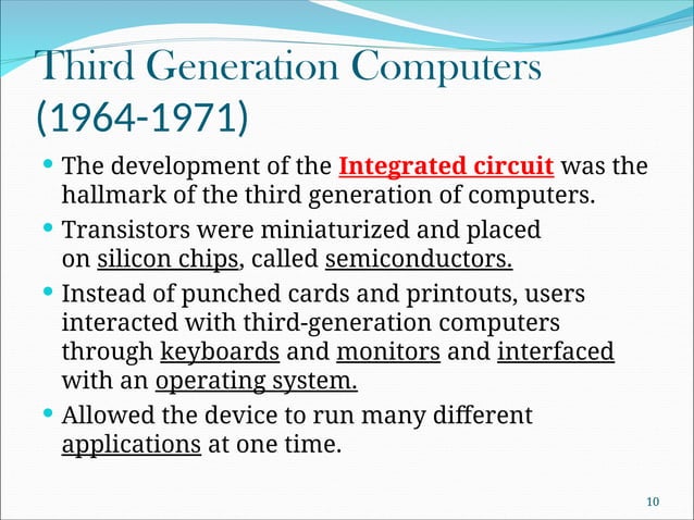 The five generatios of computers-history | PPT