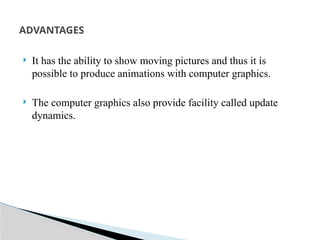 Computer Graphics: Introduction, History, Application | PPTX