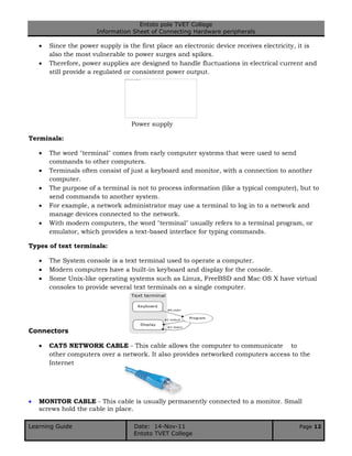 Computer hardware-peripherals compress | PDF | Computer Peripherals ...