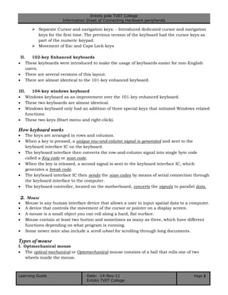 Computer hardware-peripherals compress | PDF | Computer Peripherals | Computing