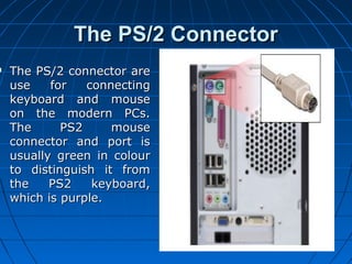 Computer hardware-ports-connectors | PPT