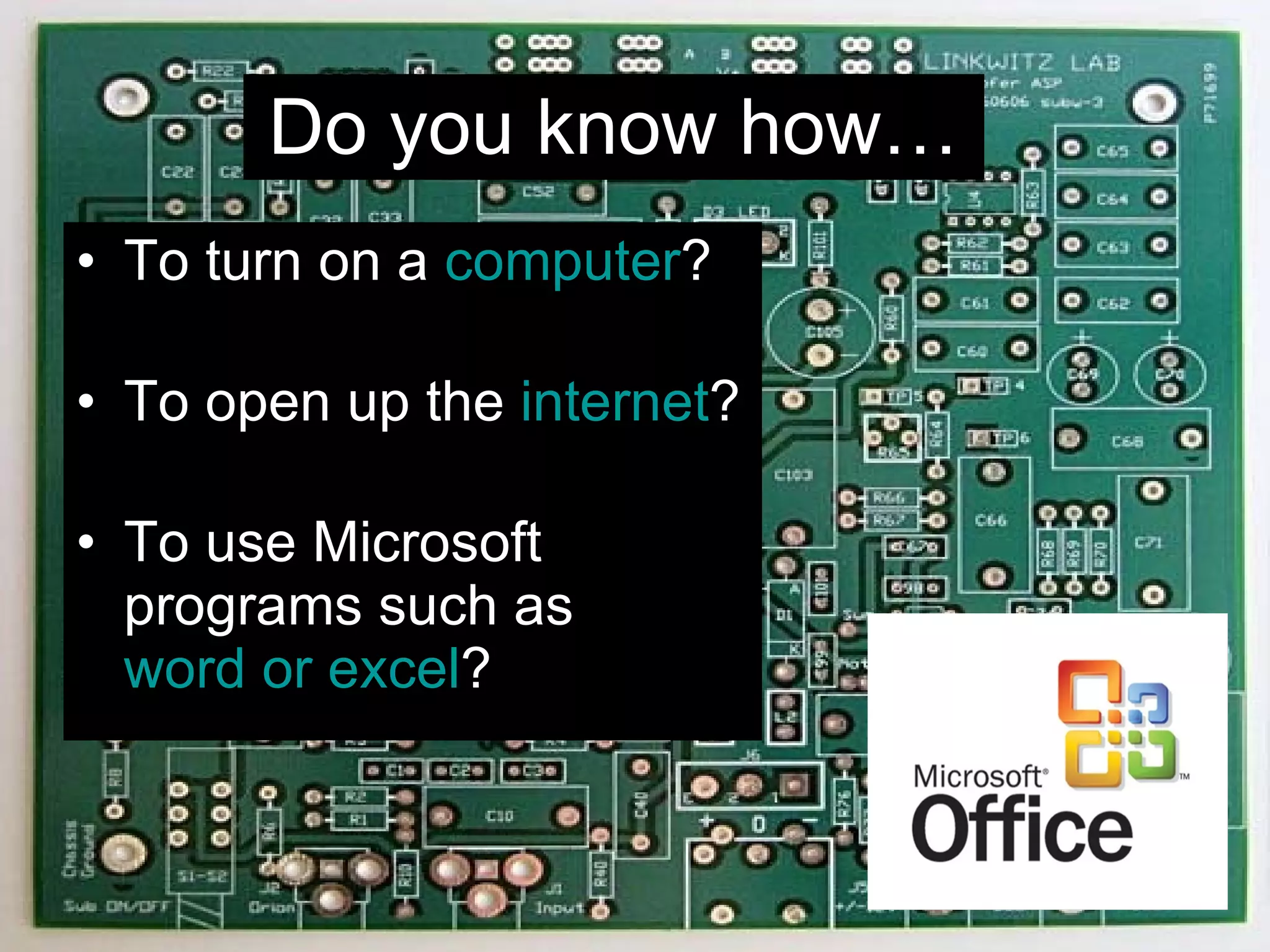 Computer Illiteracy | PPT