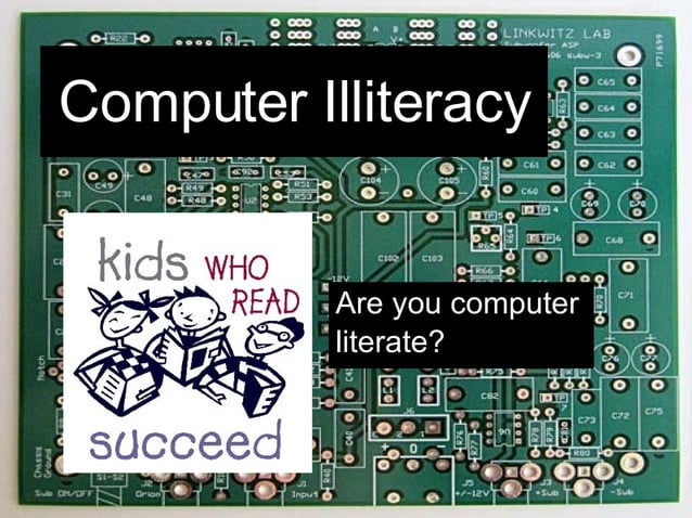 Computer Illiteracy | PPT