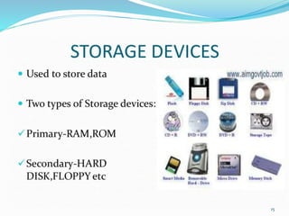 Computer input output and Storage slider.pdf | Free Download