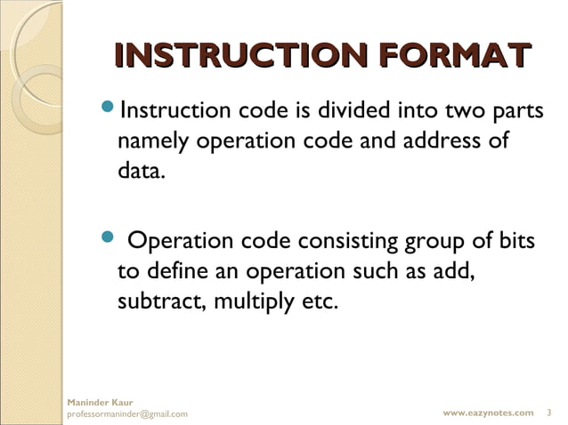 Computer instructions | PPT