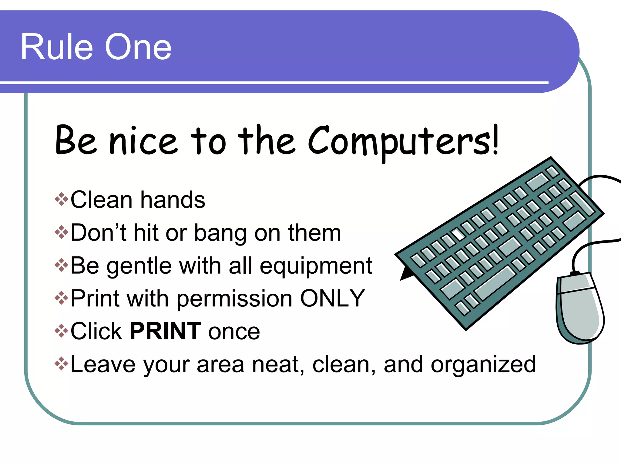 Rules of the Rails | PPT | Computer Peripherals | Computing