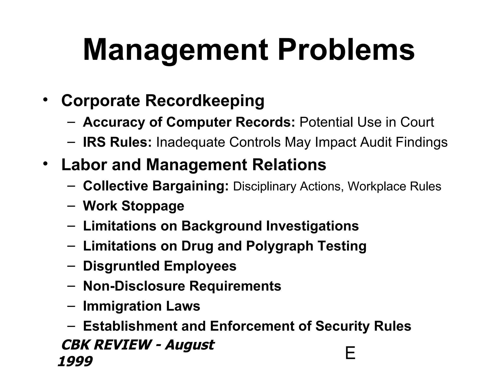 COMPUTER LAW, INVESTIGATION AND ETHICS DOMAIN | PPT
