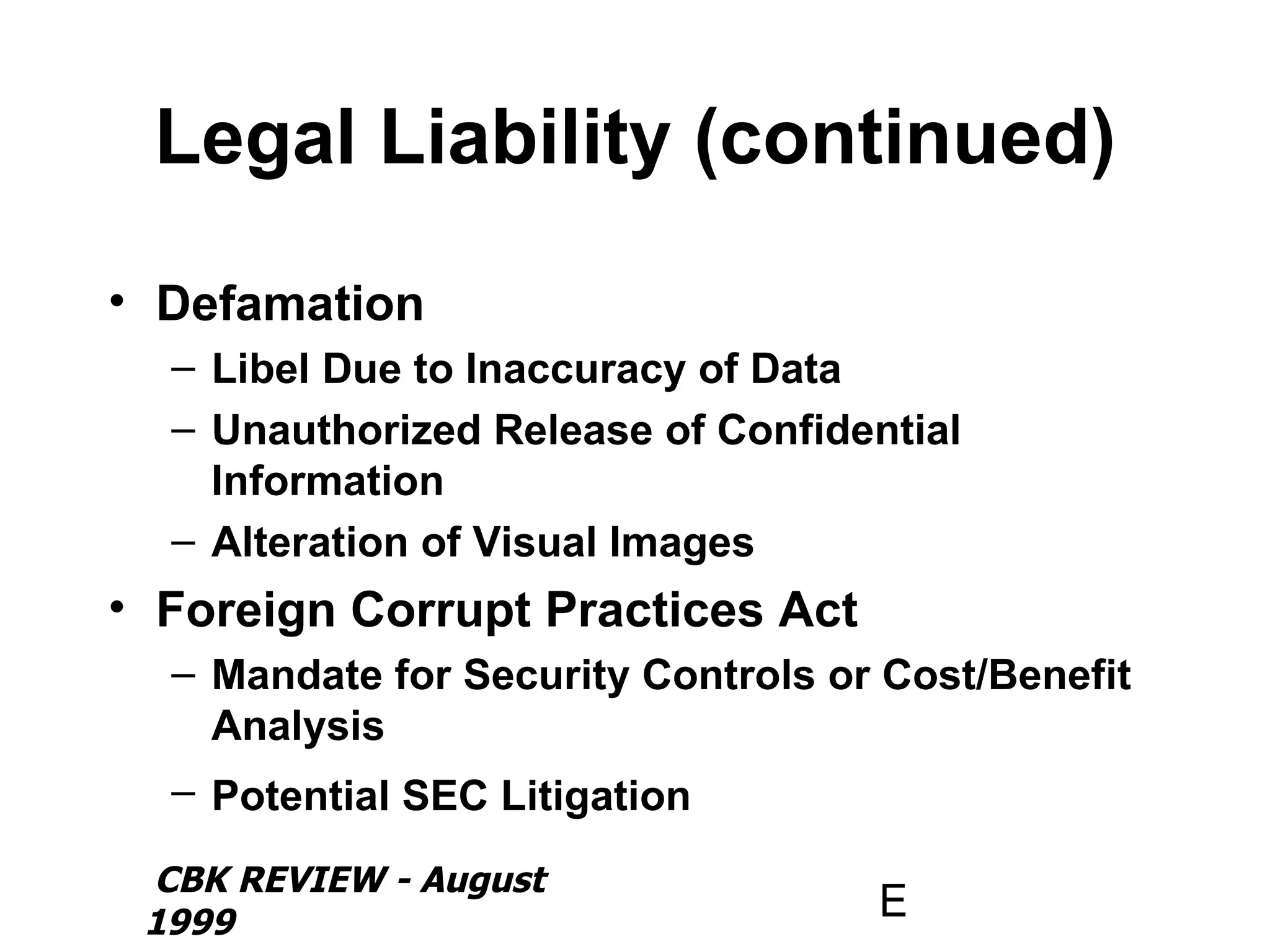 COMPUTER LAW, INVESTIGATION AND ETHICS DOMAIN | PPT