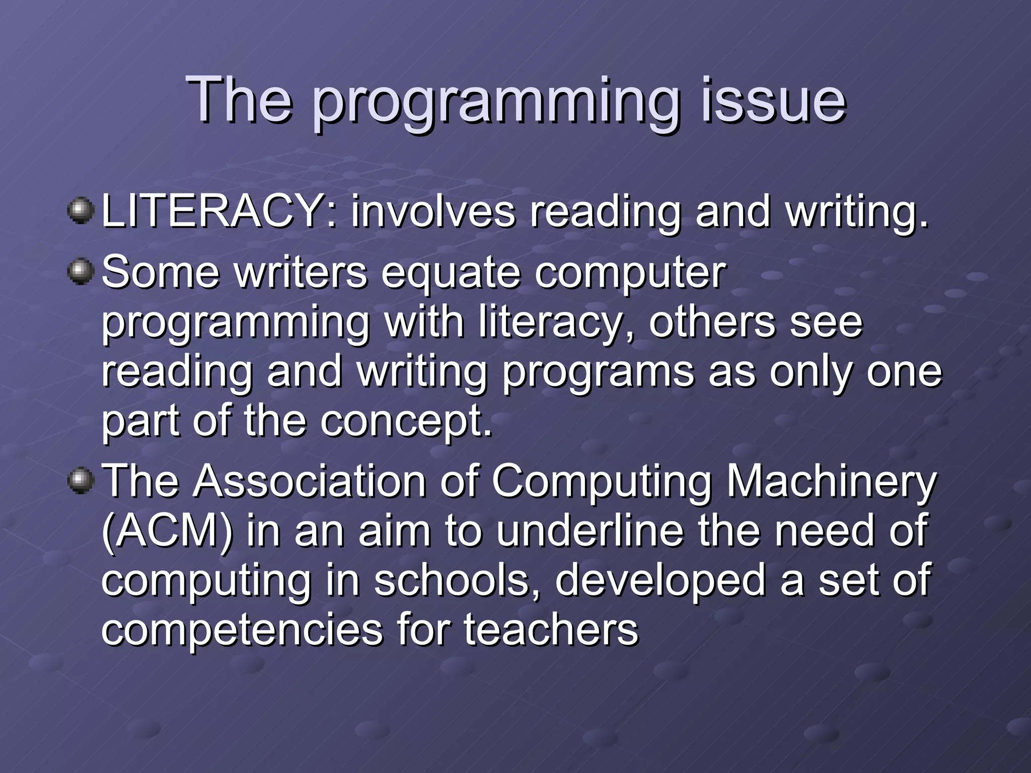Computer Literacy For Teacher | PPT