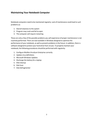 Computer maintenance | PDF