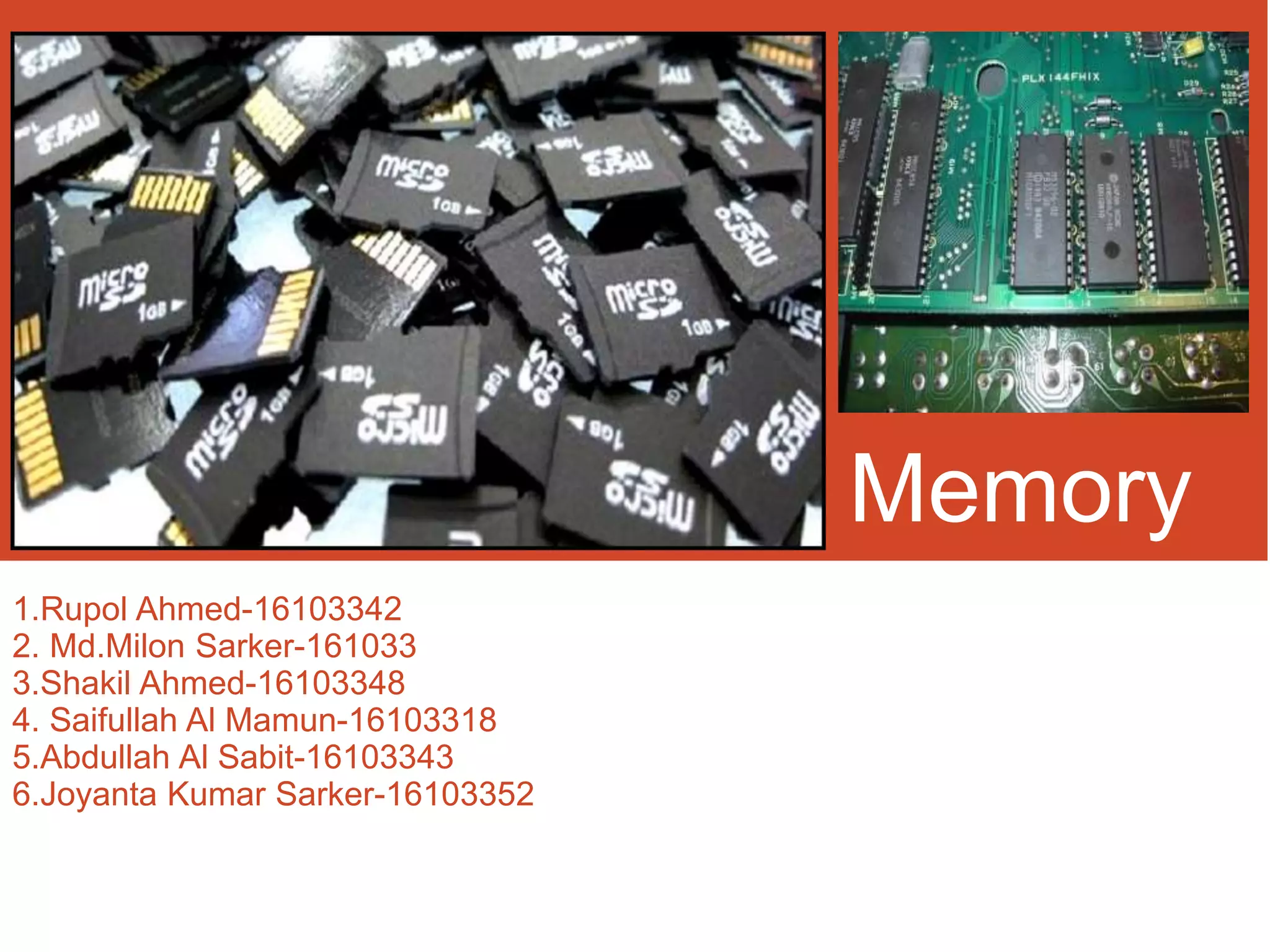 Computer memory | PPTX