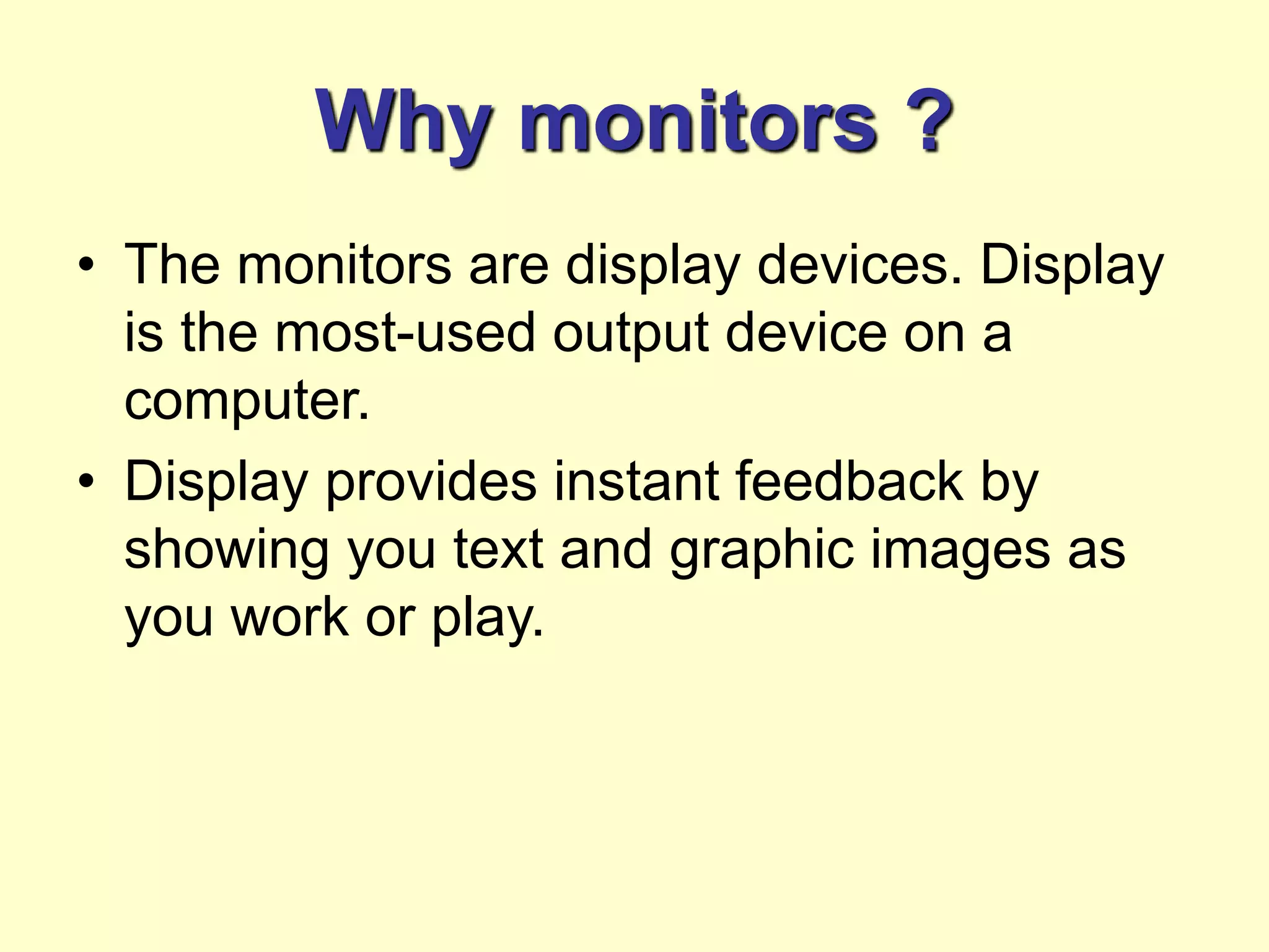 Computer Monitors | PPTX