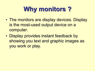 Computer Monitors | PPTX