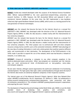 Computer network answer | DOCX
