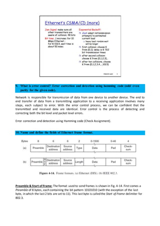 Computer network answer | DOCX