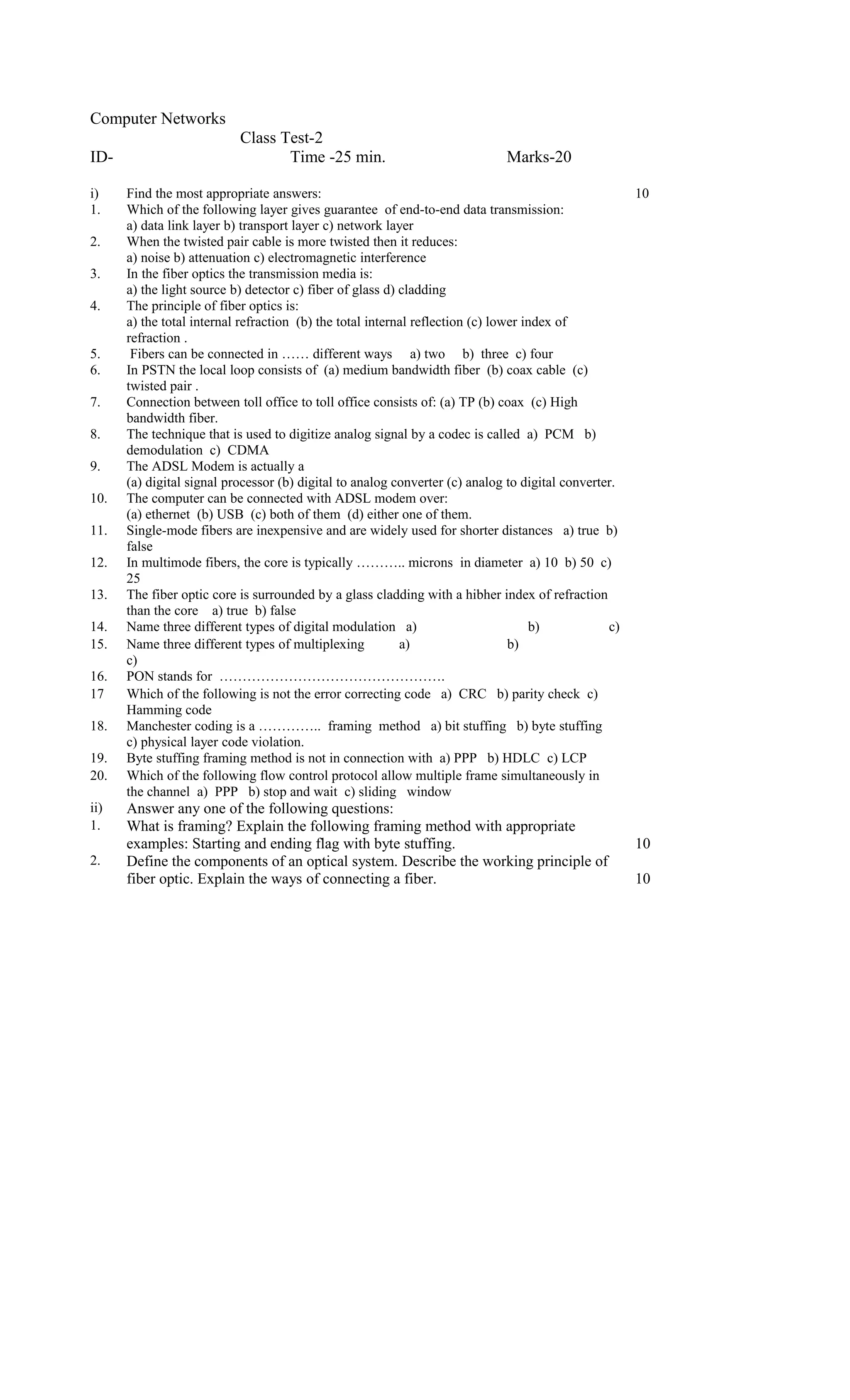 Computer network suggestion | DOC | Computer Networking | Computing