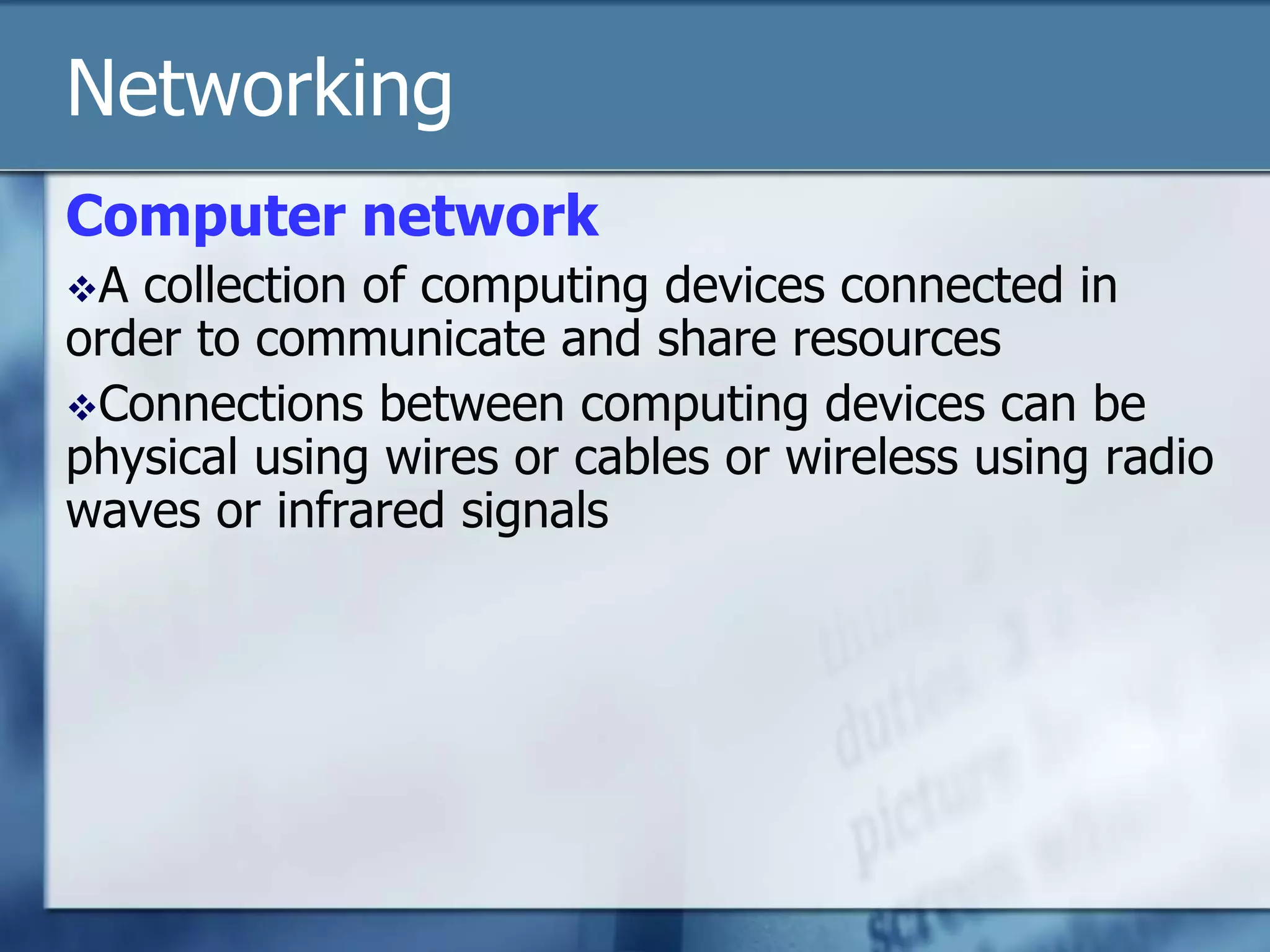 Computer network-types1 | PPT | Computer Networking | Computing