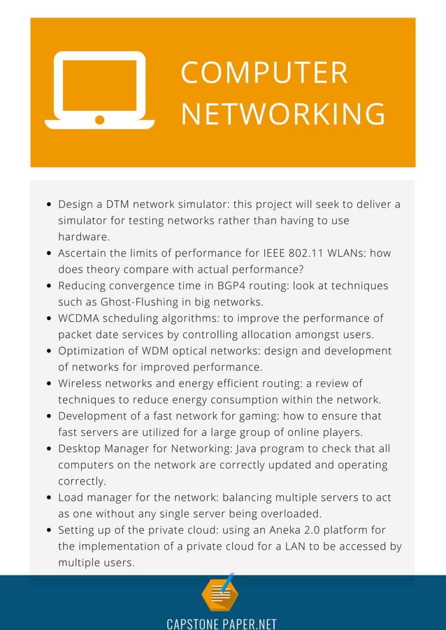 CAPSTONE PROJECT IDEAS | PDF | Internet | Computing