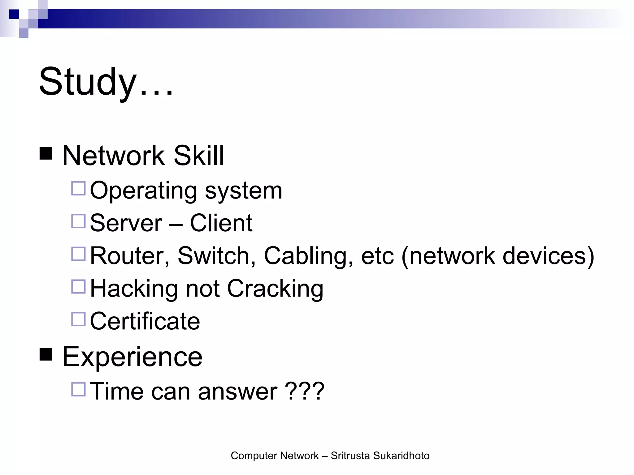Computer networkppt4577 | PPT | Free Download
