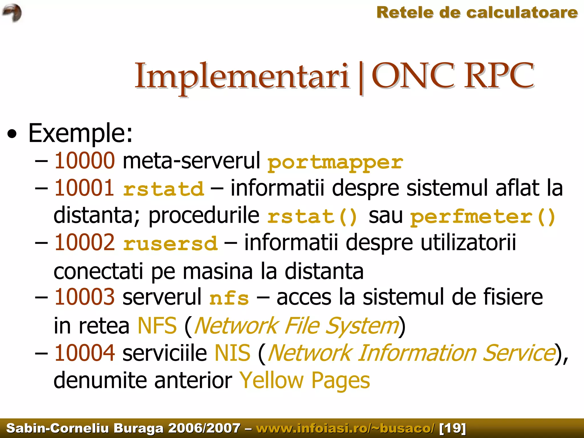 Computer Networks. RPC | PPT