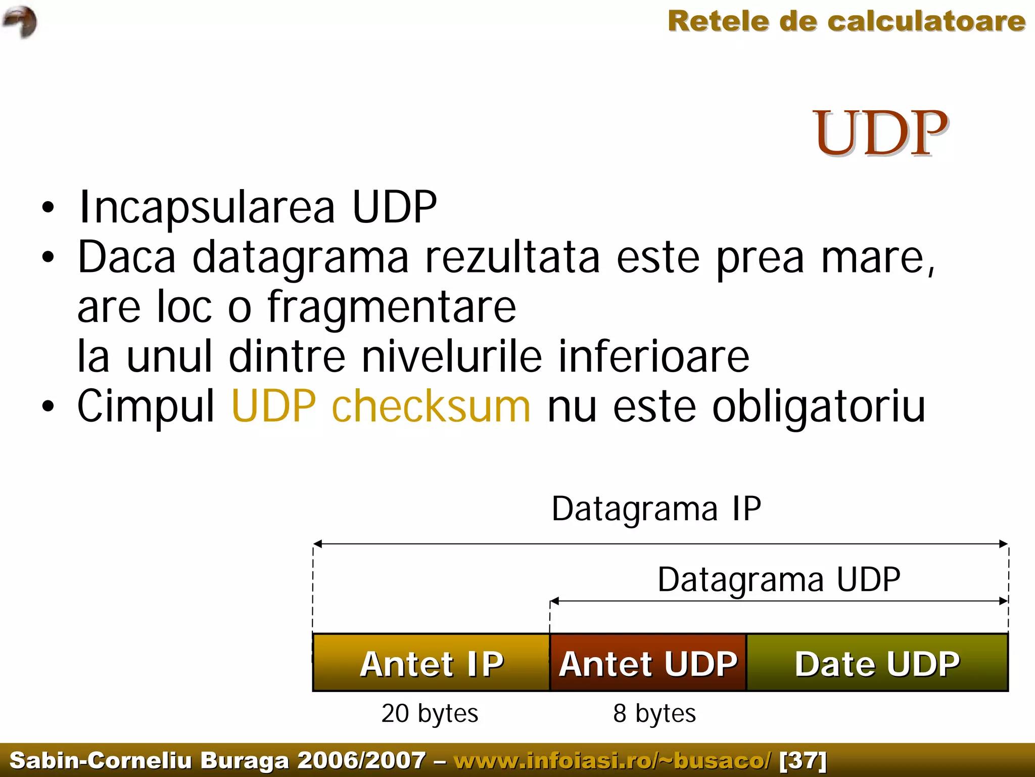 Computer Networks. Transport (TCP & UDP) | PPT