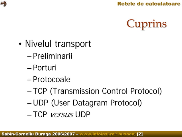 Computer Networks Transport Tcp And Udp Ppt