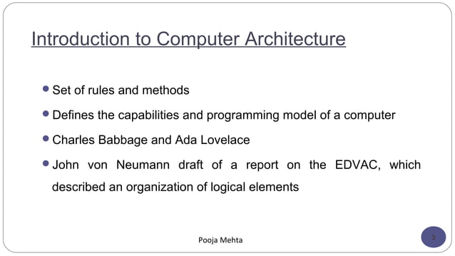 Computer organization and architecture | PPT