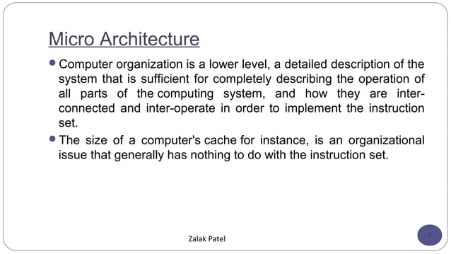 Computer organization and architecture | PPT