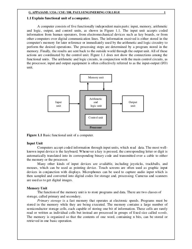 Computer Organization And Architecture Questions And Answers