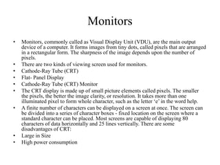 Computer Output Devices | PDF