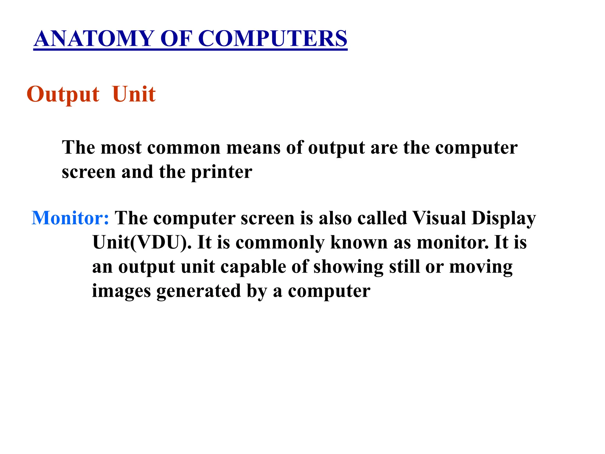 Computer, introduction, features, anatomy, | PPT