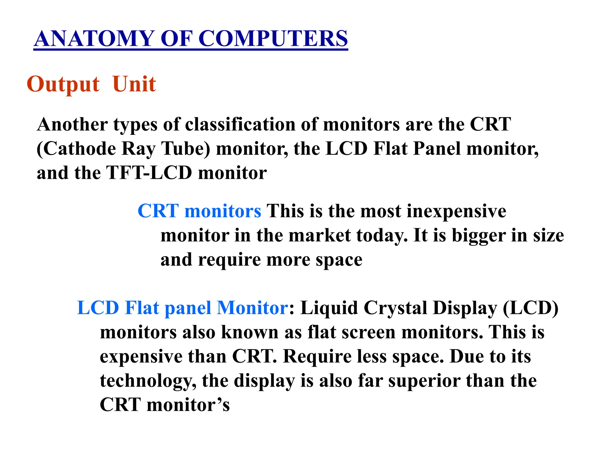 Computer, introduction, features, anatomy, | PPT