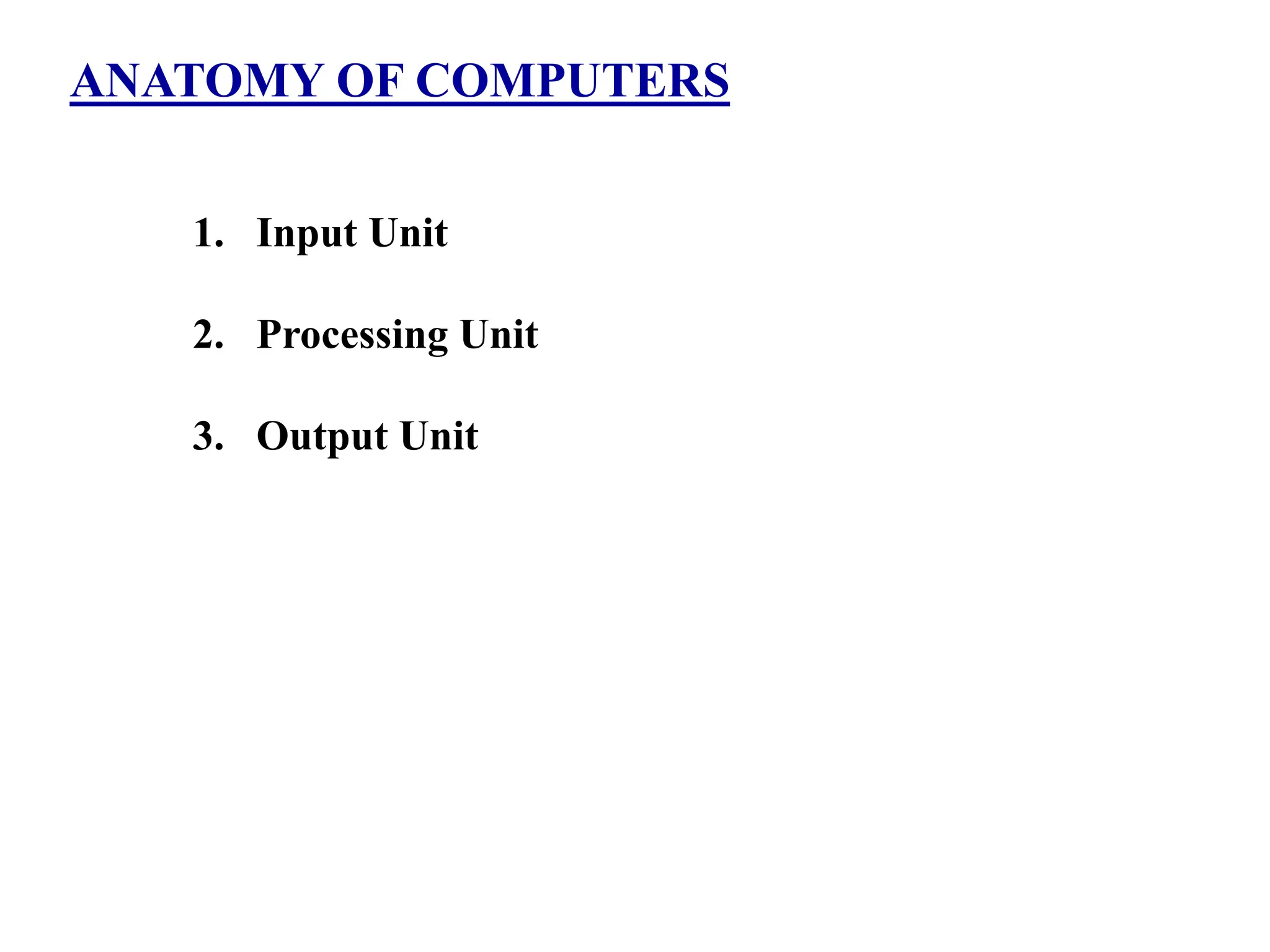 Computer, introduction, features, anatomy, | PPT