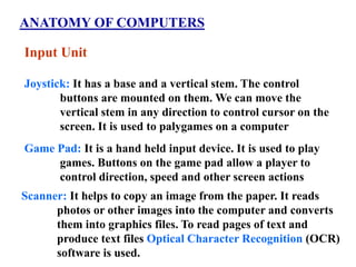 Computer, introduction, features, anatomy, | PPT