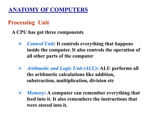Computer, introduction, features, anatomy, | PPT