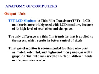 Computer, introduction, features, anatomy, | PPT