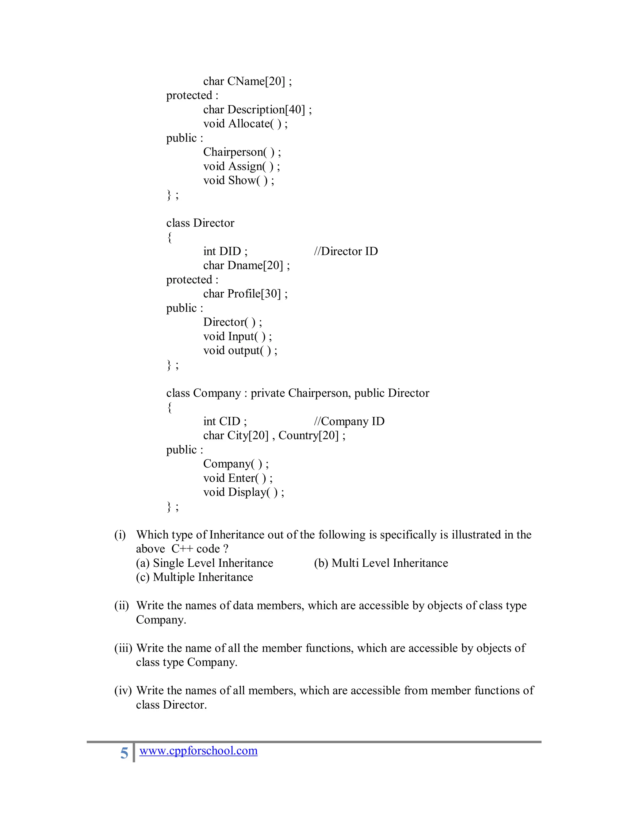 Computer science-2010-cbse-question-paper | PDF