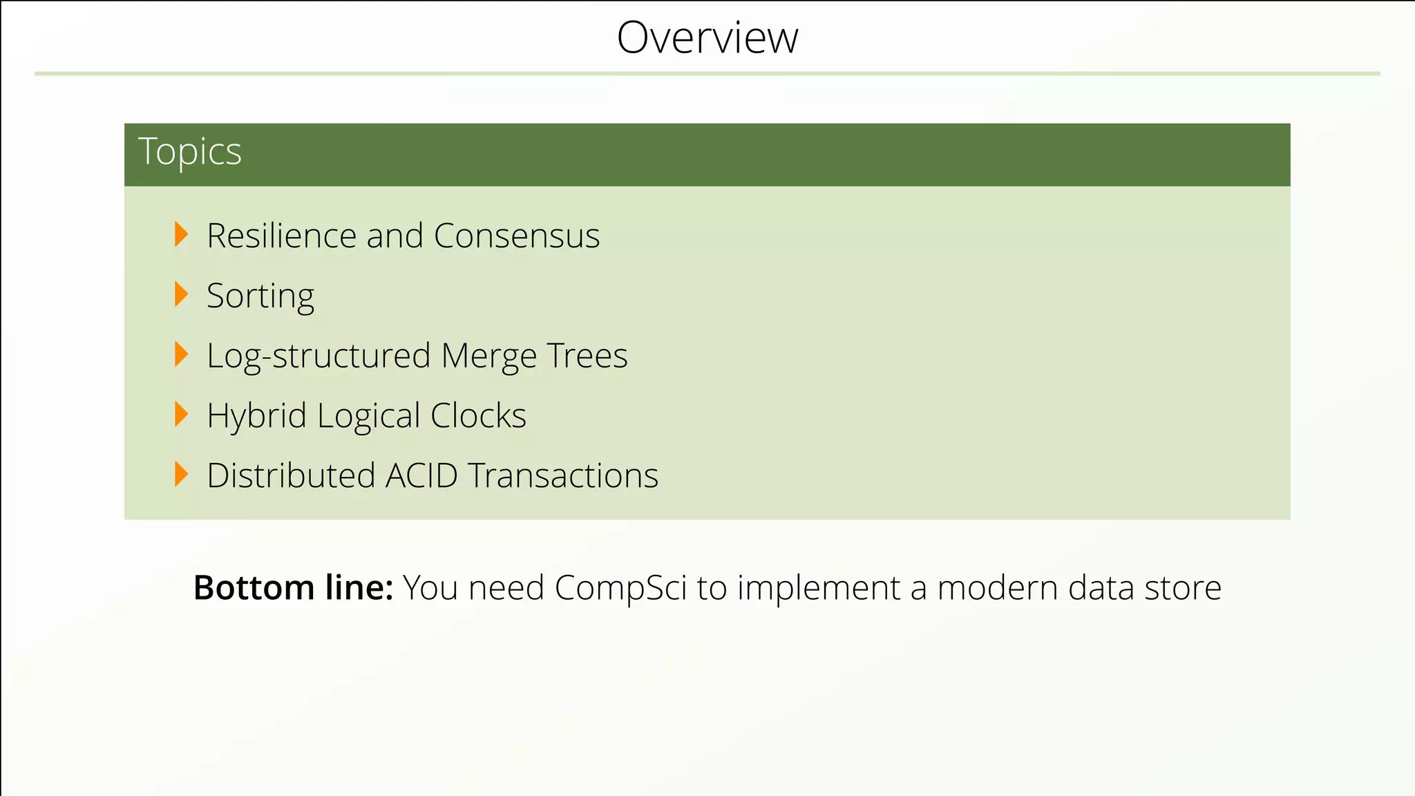 The Computer Science Behind a modern Distributed Database | PPT