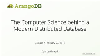 The Computer Science Behind a modern Distributed Database | PPT