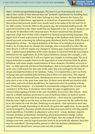 Computer Science Dissertation Literature Review Example | PDF