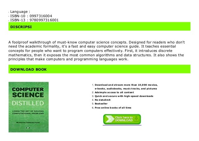 Exclusive Computer Science Distilled Learn The Art Of Solving Computational Problems 1533