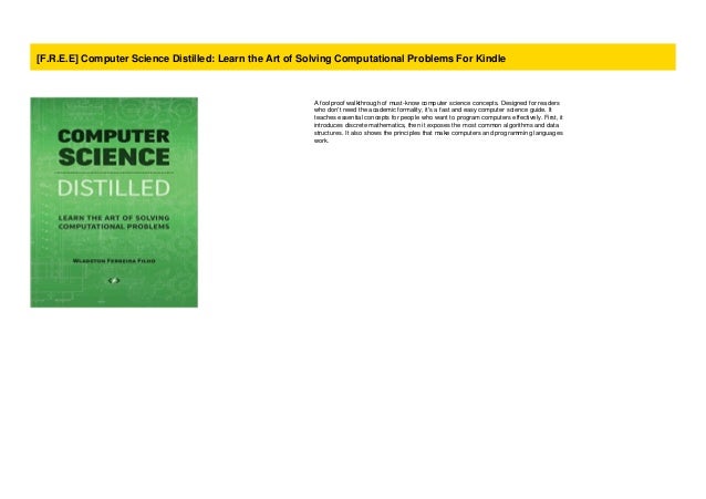 Free Computer Science Distilled Learn The Art Of Solving 2166