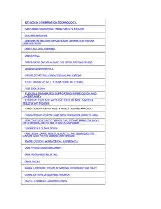 Computer Science | DOC | Web Development | Internet